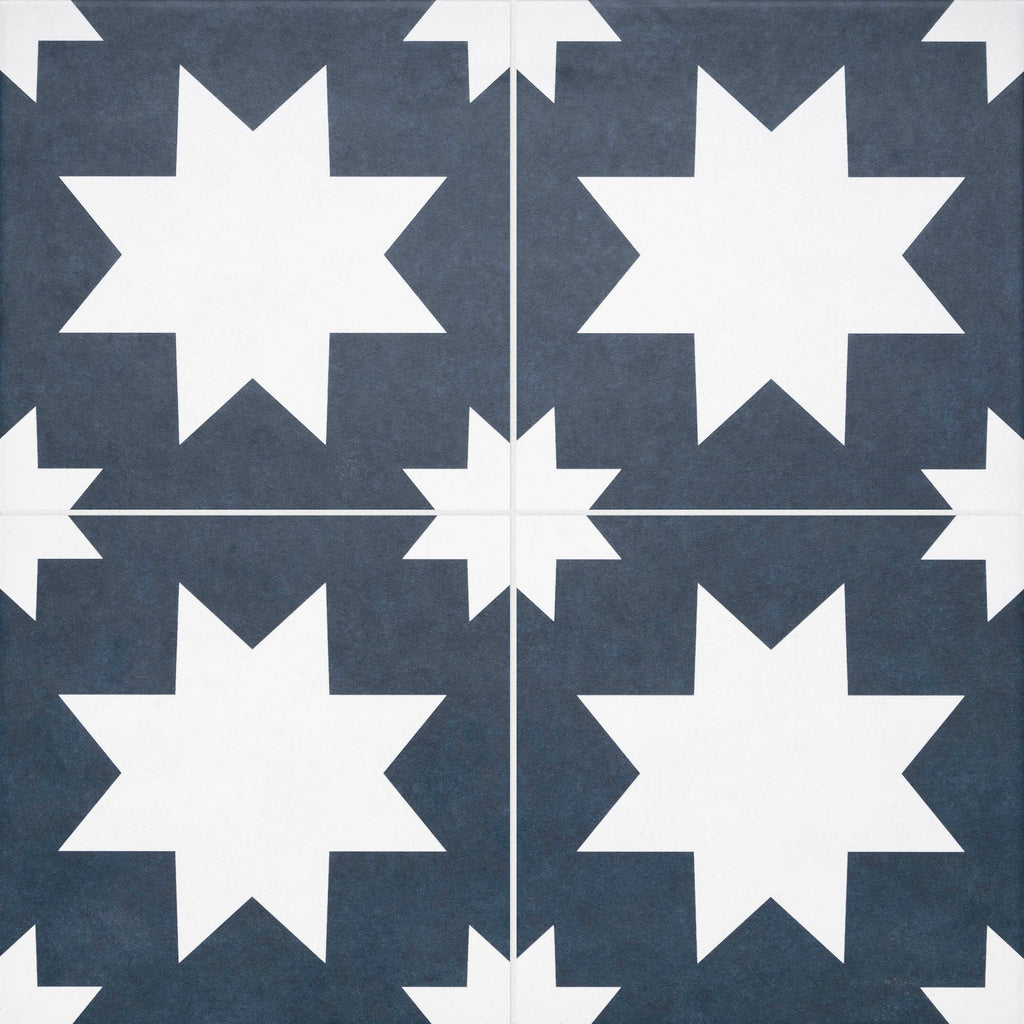 Rigel Navy Pre-Scored Wall & Floor Tile - Pack Of 7 – House of Mosaics