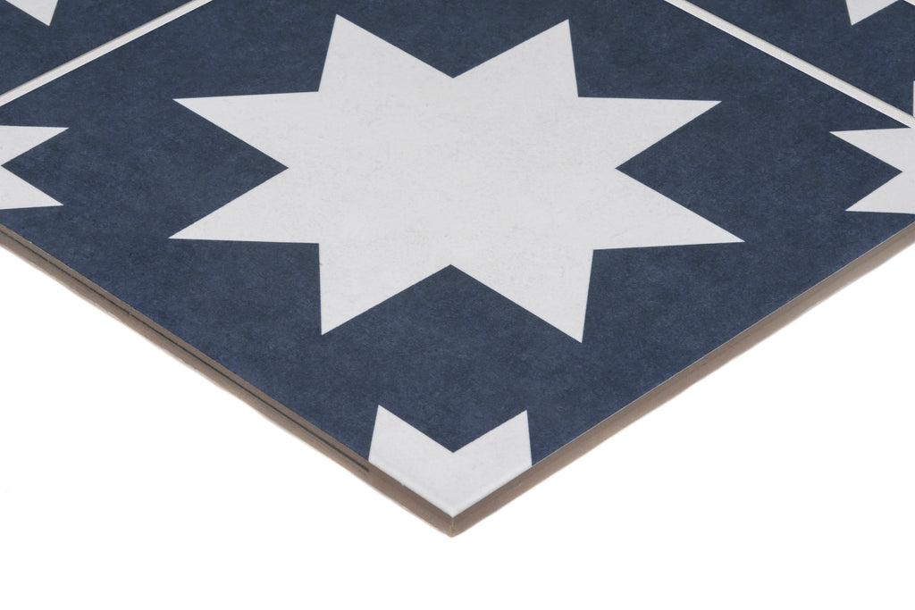 Rigel Navy Pre-Scored Wall & Floor Tile - Pack Of 7 – House of Mosaics